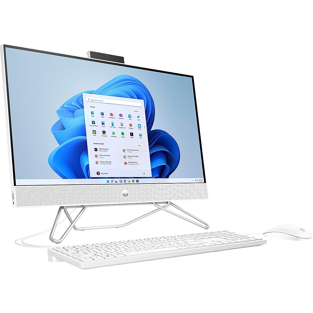 HP 24-cb1000a 24-cb1256 All-in-One Computer - AMD Ryzen 5 5625U Hexa-core (6 Core) - 8 GB RAM DDR4 SDRAM - 256 GB M.2 PCI Express NVMe SSD - 23.8" Full HD 1920 x 1080 Touchscreen Display - Deskto
