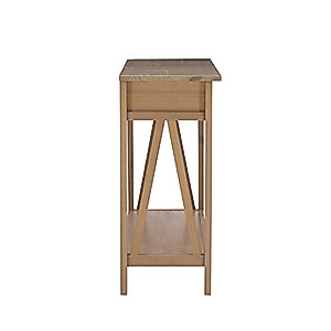 Linon Titian Driftwood Console Table, 42"W x 13.98"D X 30.7"H