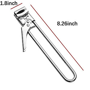 Adjustable Stainless Steel Jar Opener Professional Manual Jar Bottle Opener, Good To Grip Jar Bottle Opener, Lids Remover（Without Canned Food）