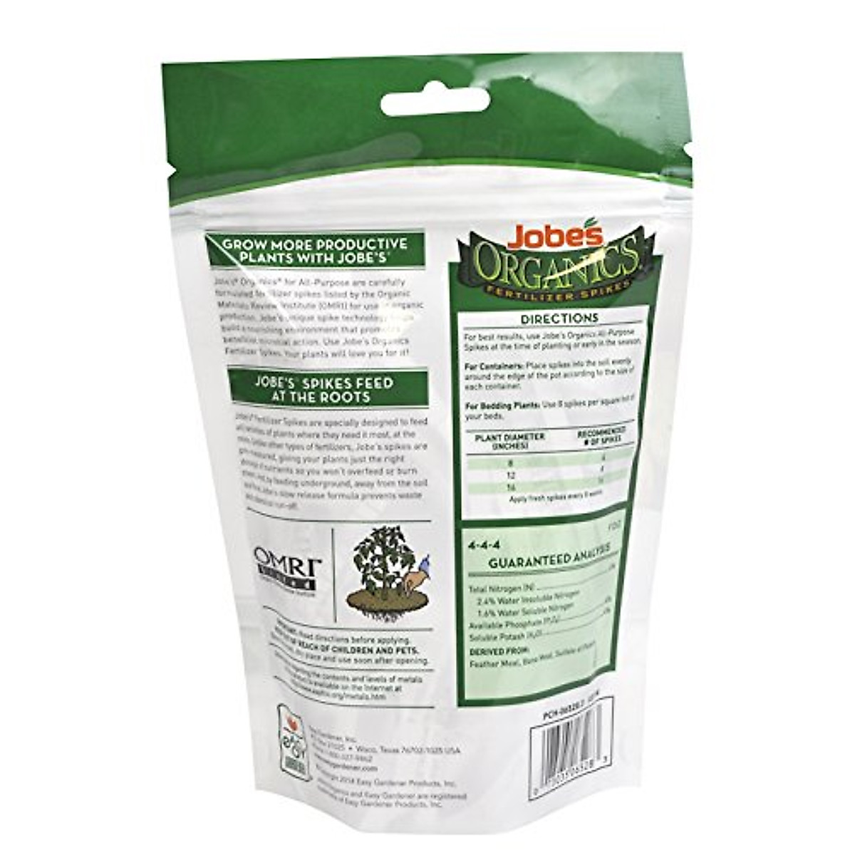 Jobe's, Fertilizer Spikes, All-Purpose, 50 Count, Flowers, Trees, Fruit, Nut, Shrubs, Vegetables