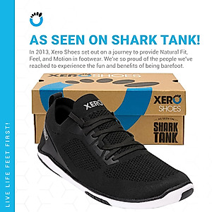 Xero Shoes Barefoot Nexus Knit Shoes for Women | Athleisure Sneaker, Minimalist, Zero Drop, Minimalist Women's Shoes | Black, Size 7.5