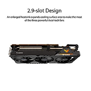 GIGABYTE ASUS TUF Gaming AMD Radeon™ RX 6800 OC Edition Graphics Card (PCIe 4.0, 16GB GDDR6, HDMI 2.1, DisplayPort 1.4a, Dual Ball Fan Bearings, All-Aluminum Shroud, Reinforced Frame, GPU Tweak II)