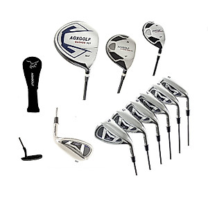 AGXGOLF Ladies Right Hand ALL GRAPHITE - XS WIDE SOLE Series Complete Golf Set: 460 Driver, 5 Wood, 4 Hybrid + 5-9 Irons +Pitching Wedge+Sand Wedge: Ladies Flex; Regular Length: USA!