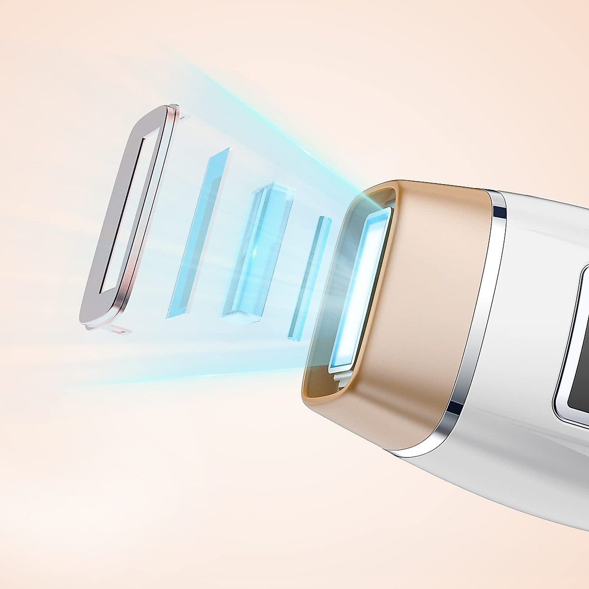 Yachyee IPL Hair Removal Device with Ice Cooling Function for Women and Men Permanent Upgraded to 999,999 Flashes for Face Armpits Legs Arms Bikini Line Comes With Goggles, Corded