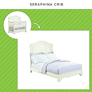 CC KITS Full-Size Conversion Kit Bed Rails for Select Bassett Baby Cribs (Pearl)