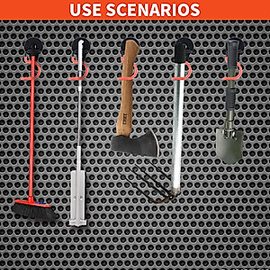 Laowu 3 PCS Magnetic Holder for Broom Mop Rake, Magnet Hooks for Hanging Cleaning Tools, Garden Tool and Garage Tool Organizer Magnetic Hooks for Heavy Duty, Magnet Broom Mop Rake Holder