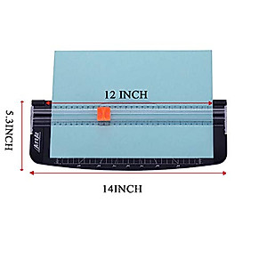 ArtAt A4 Portable Paper Cutter: 12 inch Paper Trimmer Scrapbooking Tool for Photo Gift Cards Kraft Paper Label and Coupon with Automatic Security Safeguard Paper Trimmers