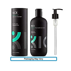 Kick Mens Conditioner - Tea Tree and Peppermint for Hair Loss - Proven High Performance Pro-Nourishing Mens Natural Anti Dandruff Treatment - 17oz