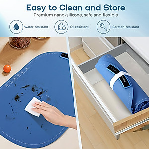 Food Warming Mat, Electric Warming Tray - Silicone Warming Mat for Food, Full Surface Heating with Adjustable Temperature Keep Food Warmers for Parties Buffet, Stocking Stuffer for Women Men Mom