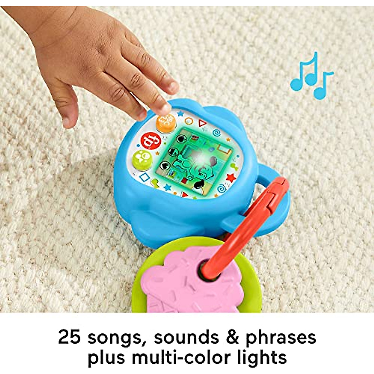 Fisher-Price Laugh & Learn Baby & Toddler Toy Digipuppy Pretend Digital Pet With Music & Lights For Ages 6+ Months