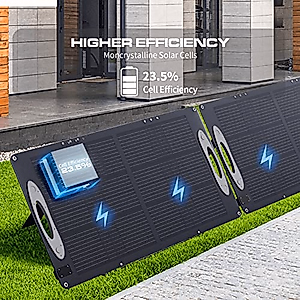 VDL Solar Generator 800W with 100W Solar Panel Included, 510Wh Portable Power Station, 800W AC Outlets, USB C PD 100W for Home Backup, RV Camping, Emergency