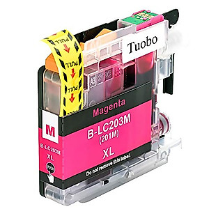 Tuobo LC203XL Replacement for Brother LC203XL Work with MFC-J480DW MFC-J885DW MFC-J485DW MFC-J880DW MFC-J680DW MFC-J4420DW MFC-J4620DW MFC-j460DW MFC-J5620DW MFC-J5720DW J5520DW J4320DW (6 Color)