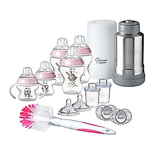 Tommee Tippee Closer to Nature Newborn Feeding Starter Set - Pink, Girl