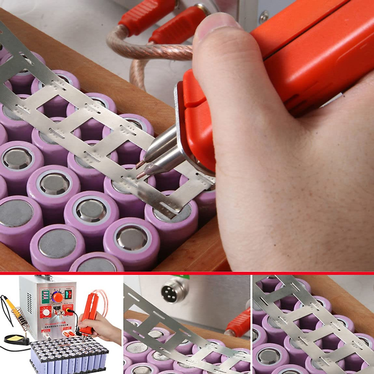 CHEIRSS 709A Spot Welder with Pulse Spot Welding Pen,0.35mm Battery Welding Machine Battery Spot Welder and Soldering Station, for Battery Pack 18650 14500 Lithium Batteries