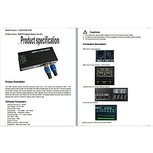 AMKI DMX 512 LED Decoder Controller for RGB Tape Strip Light Dimmer Driver (4 Channel with Display)