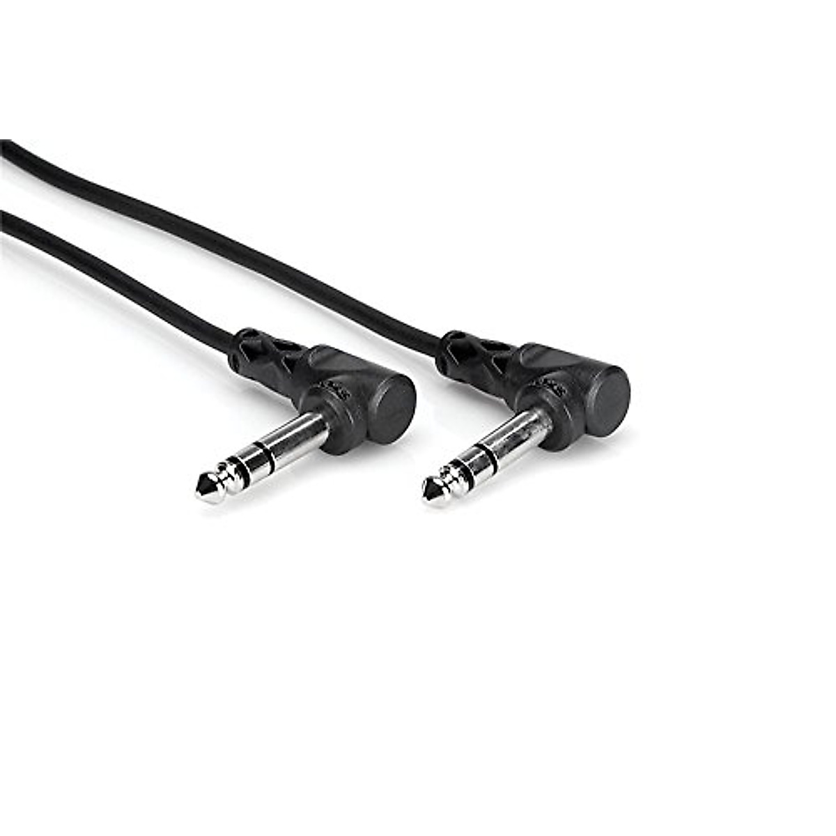 Hosa CSS-110RR Right-Angle 1/4 inch TRS to Right-Angle 1/4 inch TRS Balanced Interconnect Cable, 10 feet