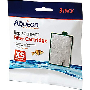 Aqueon 9 Pack of Replacement Filter Cartridges, (3) 3pk XS Cartridges Each, for QuietFlow E Internal Power Filters3