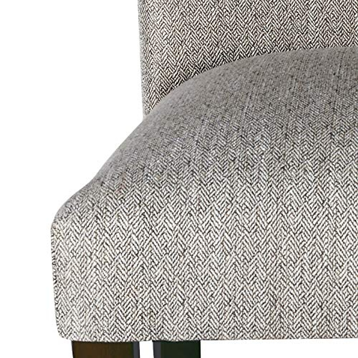 HomePop Parsons Classic Upholstered Accent Dining Chair, Single Pack, Light Grey