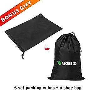 Luggage Cubes,Mossio 7 Set Backpack Camping Clothes Cosmetics Mesh Bag Rose Red