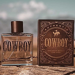 Tru Western Cowboy Men's Cologne, 3.4 fl oz (100 ml) - Woodsy, Warm, Rugged