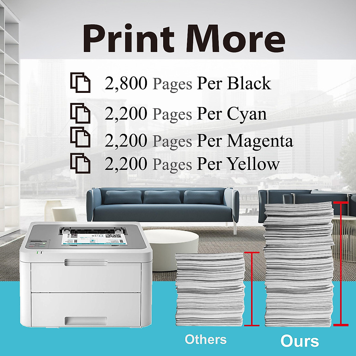 TG Imaging 1-Pack 045 Compatible Replacement for Canon 045H Toner Cartridge Work with Color imageCLASS MF634Cdw LBP612Cdw MF632Cdw Color i-SENSYS MF631Cn 633Cdw 635Cx LBP611Cn 613Cdw Printer, Yellow