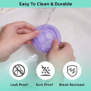 Colorful Acrylic Lids for 16 oz Glass Cups, Spill Proof and Reusable Tumbler Replacement Lids, Suitable for Beer Cans, Water Cups and Glasses(10 Pcs)