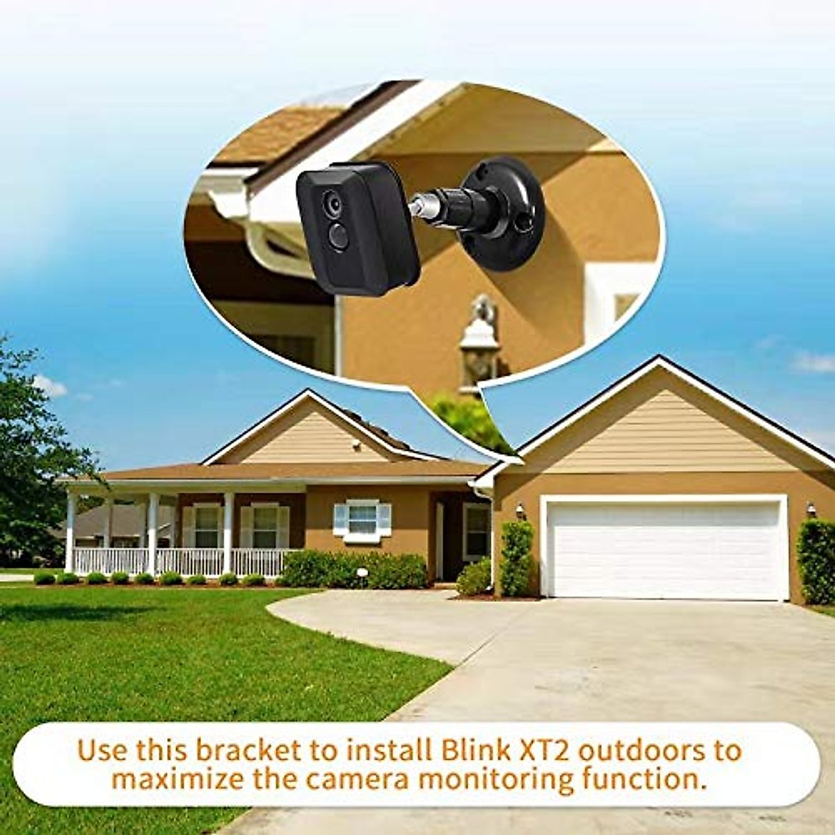 Blink Camera mounts for Blink Home Security Camera Blink Outdoor Indoor Camera Blink XT Blink XT2 Camera 360° Degree Adjustable, Fits Blink Camera Add On Accessories(3 Pack, Black)