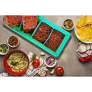 Stash Silicone Freezing Tray with Lid and Baking Tray – One Large Freezer Tray makes up to 4 cups serving – Freezer Soup Container - Oven Safe, Microwave Safe and BPA Free Silicone Container Tray  