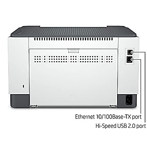 HP Laserjet M209dw Single-Function Wireless Monochrome Laser Printer - Print only - 30 ppm, 600 x 600 dpi, 8.5" x 14" Legal, Auto Duplex Printing, USB, WiFi, Ethernet, Cbmou External Webcam (Renewed)