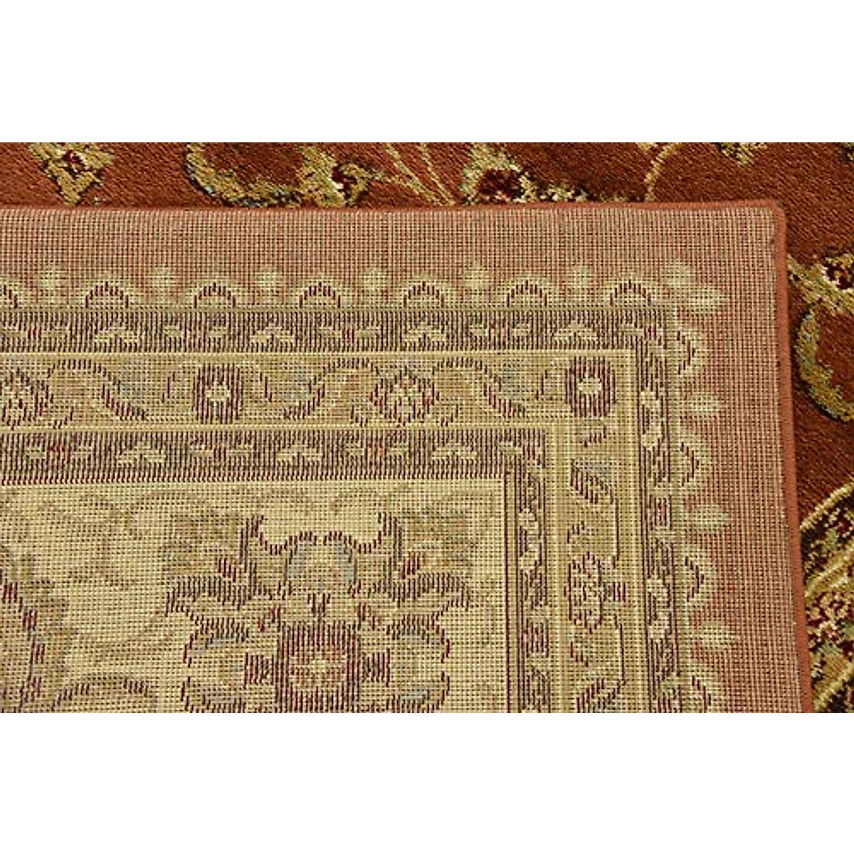 Unique Loom Voyage Collection Traditional Oriental Classic Intricate Design Area Rug, 9 ft 0 in x 12 ft 0 in, Terracotta/Ivory