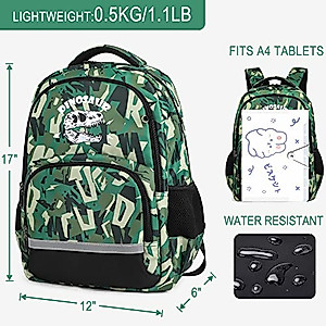 Robhomily Boys Backpacks for Elementary Kindergarten Backpack for Boy Kids School Backpack for Boys Lightweight Shark