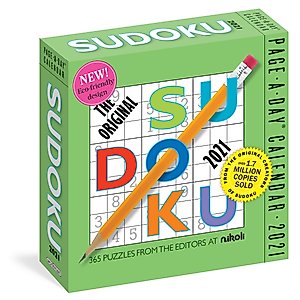 Original Sudoku Page-A-Day Calendar 2021