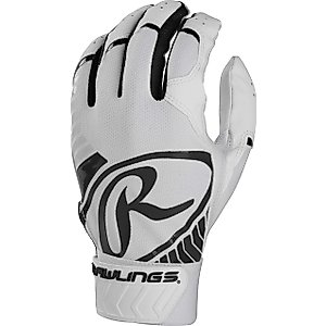 Rawlings | 5150 Batting Gloves | Adult Large | White