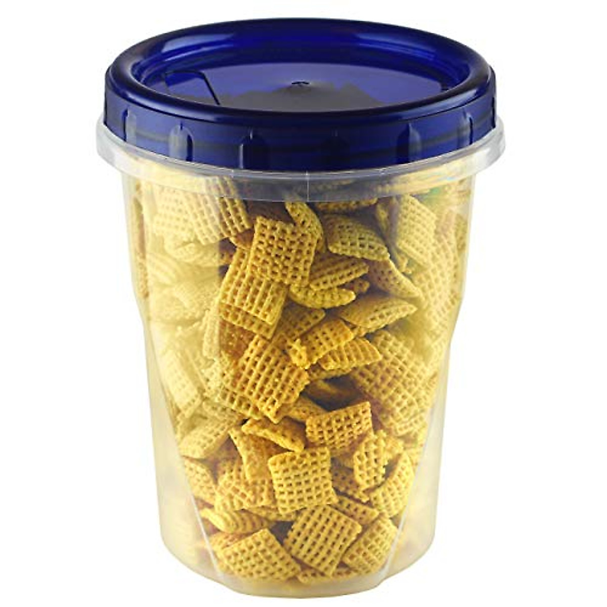 HomeyGear [32 oz - 8 Pack] Twist Top Food Deli Containers Screw And Seal Lid 32 Oz Stackable Reusable Quality Plastic Storage Container 8 Pack. Screw & Seal Lids BPA Free