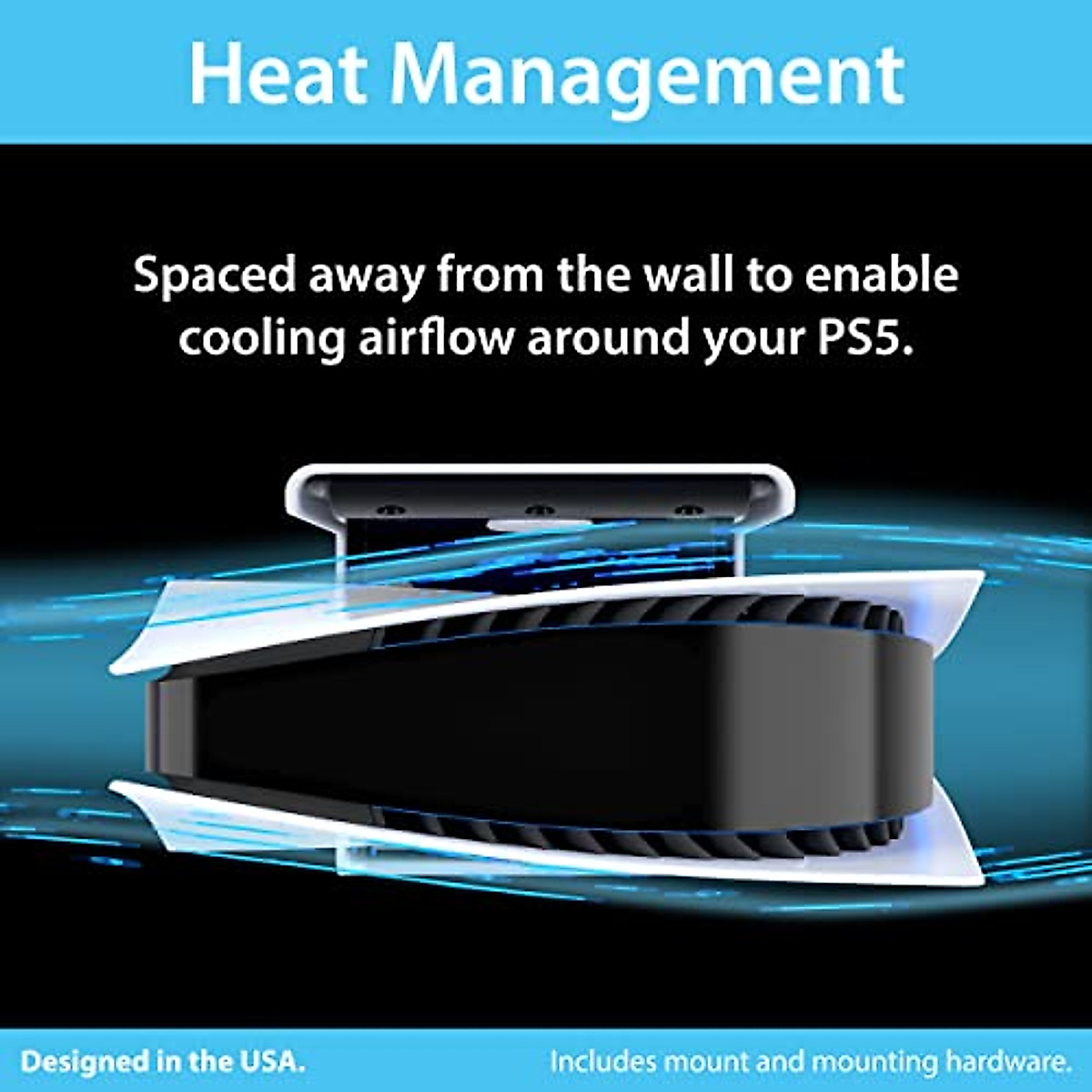 TotalMount Wall Mount for PS5 – Mounts Playstation 5 on a Wall by Your TV (PS5 Wall Mount)