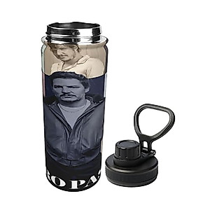 Eevikion Pedro Actor Pascal Stainless Steel Insulated Tumbler Sports Water Bottle Hot and Cold Travel Cup 18oz