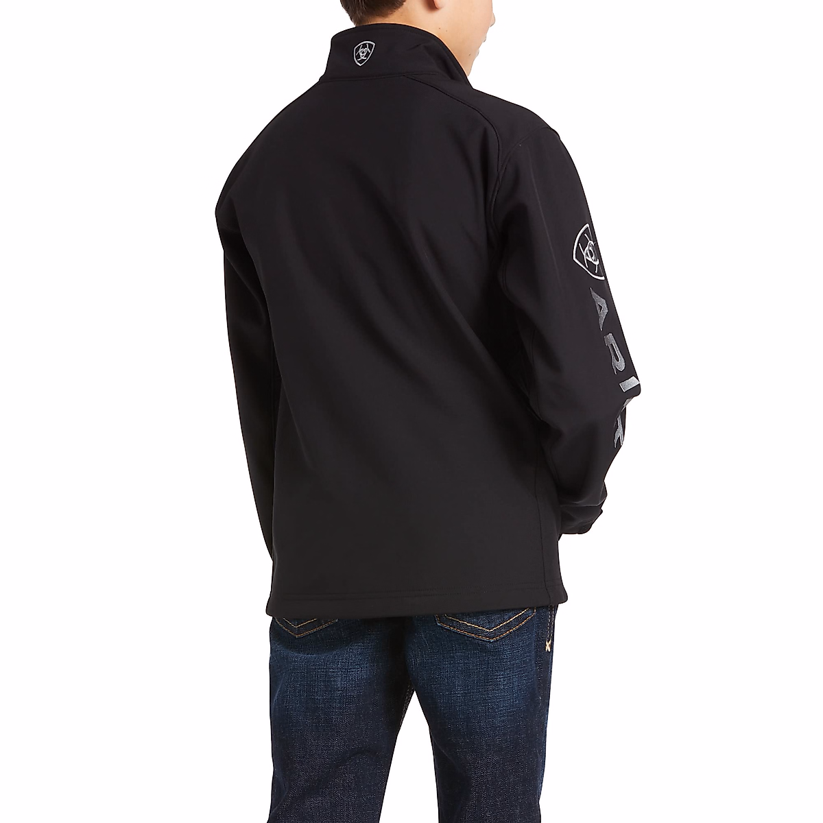 ARIAT Logo 2.0 Softshell Jacket, Black/Silver, Medium