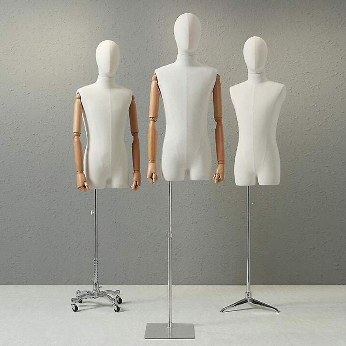 TOPRP Mannequin Display Stand Manikins Tailors Dummy Male Mannequin Dress Form Height Adjustable Pants Show