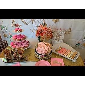 Xeternity-Made XMSound 3 Pieces Cake Stand Set ,White Metal Cupcake Holder Dessert Display Plate ,Decor Serving Platter for Wedding Birthday Parties Celebration