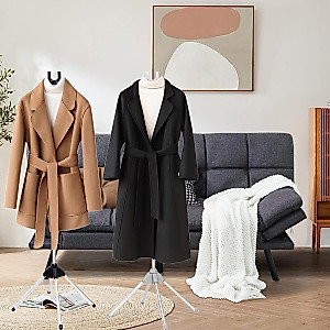 GIPOBUY T Shirt Display Stand Clothing Display Rack, Portable Adjustable Pant Display Rack Shirt Racks Jersey Hanger Stand, Shoulder Stand For Retail, Vendors, Boutique,Trade Shows, Events