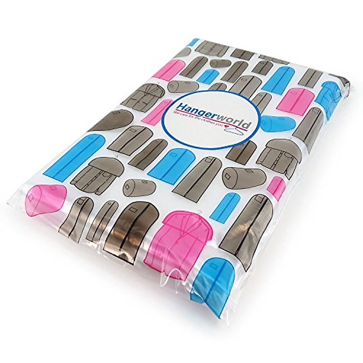 HANGERWORLD 20 Clear 72inch 80 Gauge Dry Cleaning Laundrette Polythylene Garment Cover Protector Bag