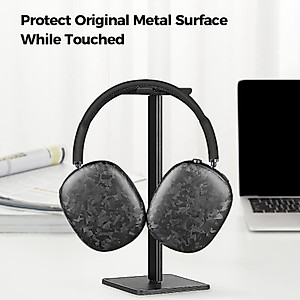 MONOCARBON Real Carbon Fiber Case for Airpods Max(2024 & 2020),Military Grade Protective Hard Cover for Apple Airpods Max Headphone from Daily Scratch,High-End Luxury Essential Accessories