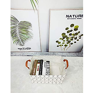 ASKETAM Kid Cute Rectangle Toy Box for Girl, Baby Collapsible Toy Storage Bin Nursery Child Playroom Bedroom Decor Clothes Storage Bin Gift Basket(Geometric diamond)