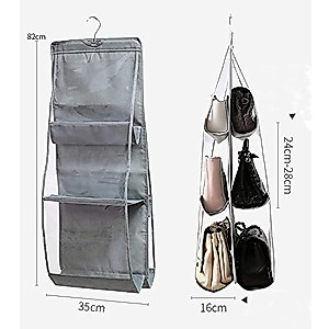 ST-BEST-P Handbag Storage Hanging Purse Organizer Bedroom Organization Dust-Proof Holder Bag for Wardrobe Closet