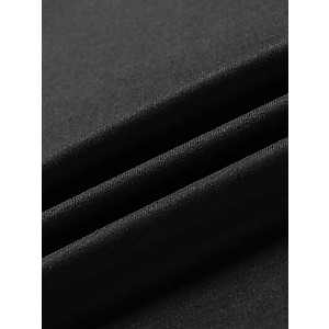 GORGLITTER Men's Letter Graphic Print Sweatshirt Crewneck Long Sleeve Thermal Pullover Tops Black X-Large