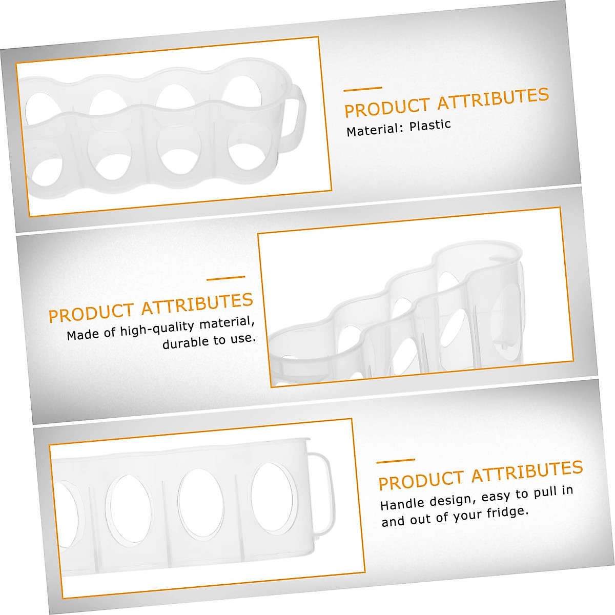 Hemoton 2pcs Refrigerator Organizer Bins Drink Holder Storage Bin Portable Pop Soda Can Dispenser Beverage Holder for Fridge Storage Sliding Freezer Kitchen Countertops Cabinets