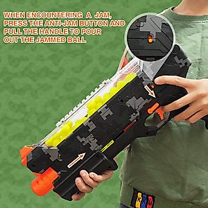 YTSWELE Blaster Gun with Protective Goggles With Spring-Piston and 100 Rounds for Boys and Girls Up to 110 FPS Compatible with Nerf Hyper Rounds Darts, Easy Reload, Holds Up to 50 Rounds (Camo)