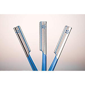 Kai About Face Ultimate Complete Facial Perfecting Kit for Shaving & Exfoliating - Includes 3 Beauty Groomers for Hair Removal and Dermaplaning from Face, Neck, & Hairline