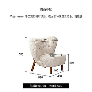 SLNFXC Sofa Chair with Pedal Recliner Simple Family Living Room Balcony Designer Leisure Chair