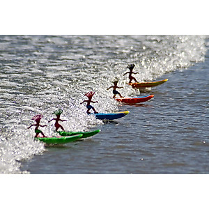 Surfer Dudes Classics Wave Powered Mini-Surfer and Surfboard Toy - Hossegor Hank